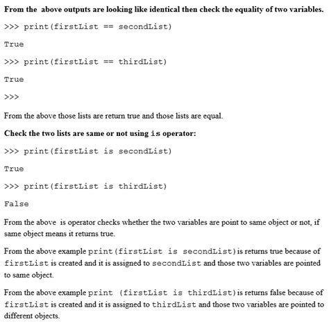 describe the difference between objects and values using the terms