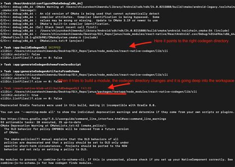 execution failed for task react native gesture handler