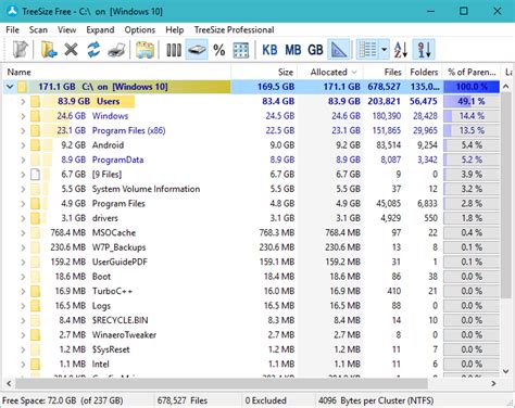 windows folder size tool ksejd