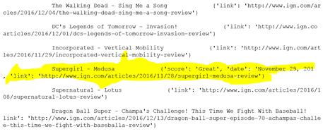 python extracting data from tv