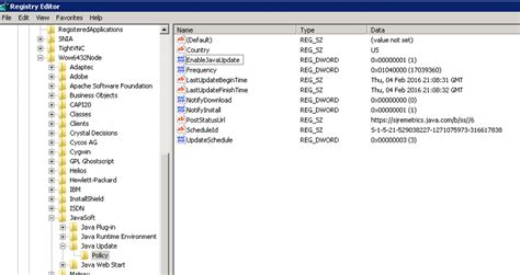 how to disable java updates on server 2008 r2 standard solutions