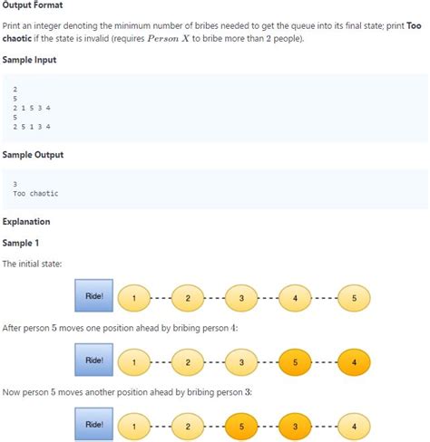 new year chaos hackerrank solution in java