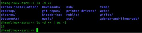 how to count number of folders in folder directory in