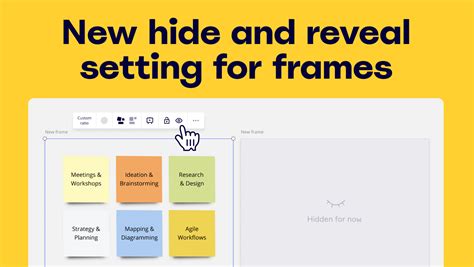 introducing the new hide and reveal setting for frames miro
