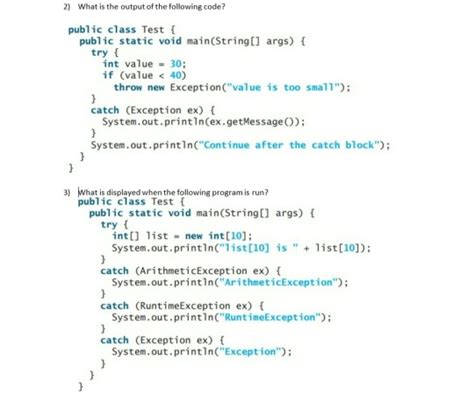 solved 2 what is the output of the following code public