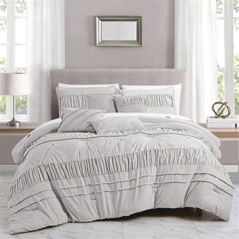 Hgmart Bedding Comforter Set Bed In A Bag 7 Piece Luxury Microfiber