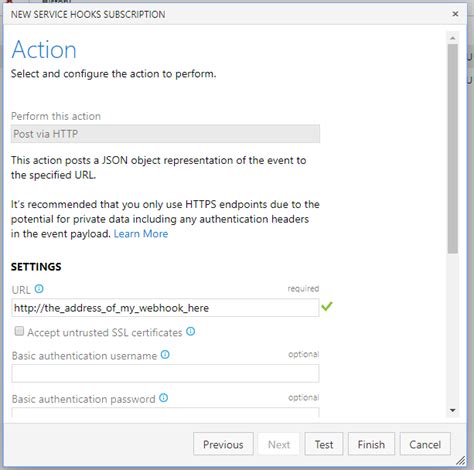 c create a webhook for azuredevops in core stack overflow