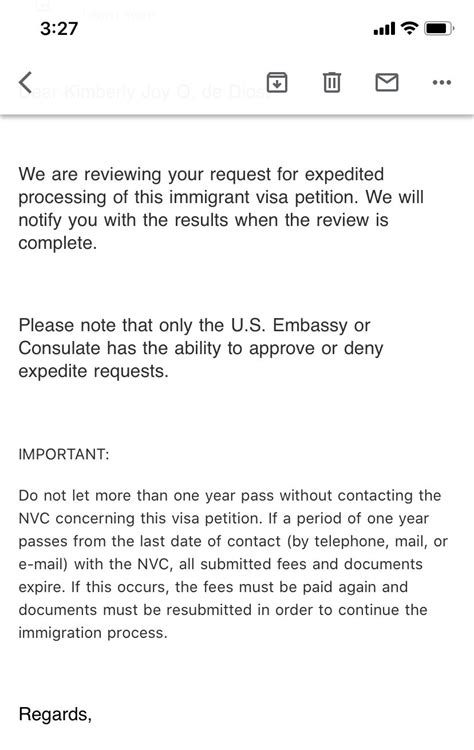 Reasons For Nvc Expedite Request Denial Ir 1 Cr 1 Spouse Visa Case