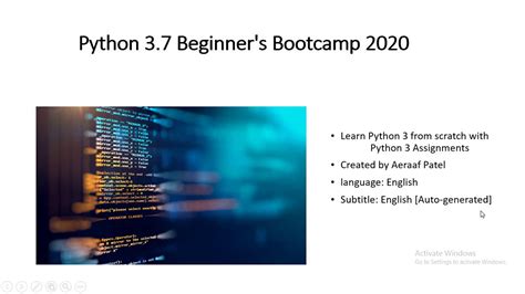 python 3 7 beginner s bootcamp 2020 youtube