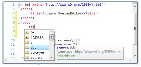 actipro syntaxeditor web languages add on advanced xml and javascript