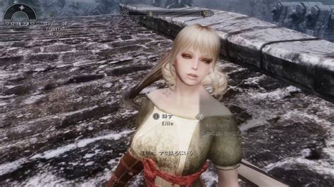 Tesv Skyrim Private Squad V03 Ellie Hdt Hair Test Youtube