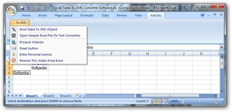 xml to excel converter freeware ginturbo