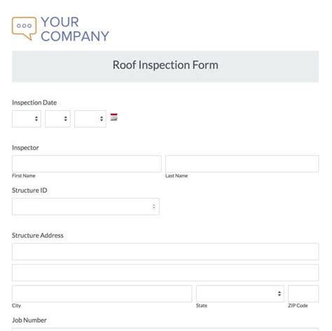 Roof Inspection Form Template Formstack