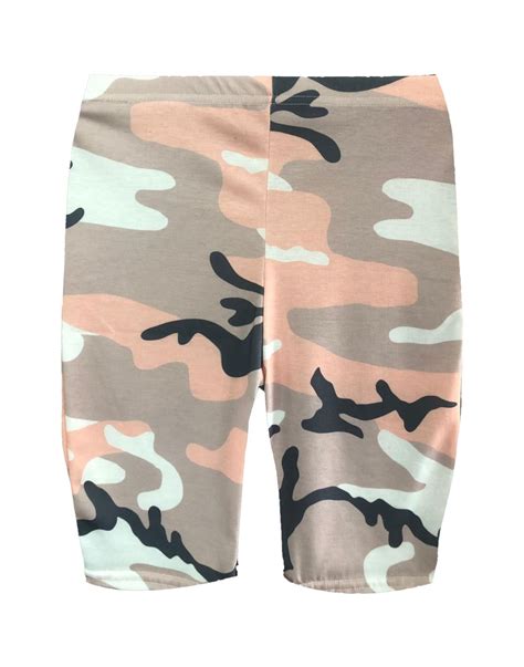 Womens Printed Stretchy Bike Dancing Gym Cycling Shorts Over Knee