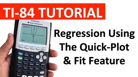 Regression Using The Quick Plot And Fit Feature On The Ti 84 Plus Ce