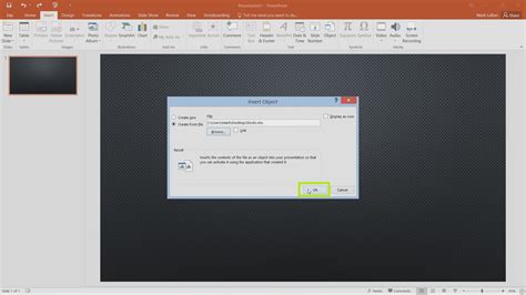 how to insert excel charts and spreadsheets in powerpoint