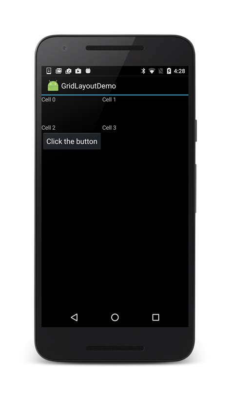 xamarin android gridlayout demo code samples microsoft docs