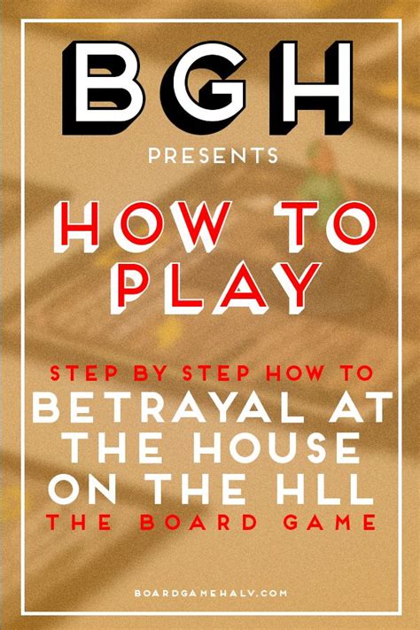 How To Play Betrayal At House On The Hill Board Game Halv Betrayal