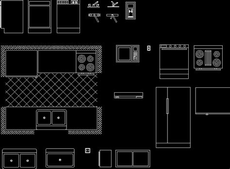 Cozinhas Em Autocad Biblioteca Cad