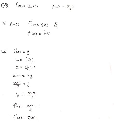 Answered I Inverse Function Property Use The… Bartleby