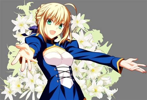 Wallpaper Blonde Anime Green Eyes Fate Stay Night Fate Series My Xxx