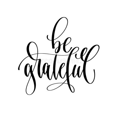 Grateful Hand Lettering Stock Vector Illustration Of Gratitude 94218737
