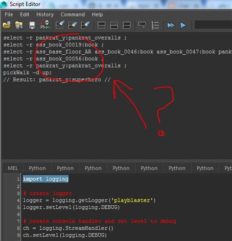 debugging python how to redirect maya history stack overflow