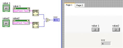 solved how to add integer value of two buttons ni community