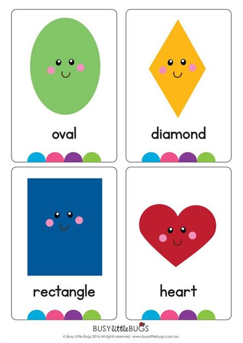 Free Printable Color And Shape Flashcards