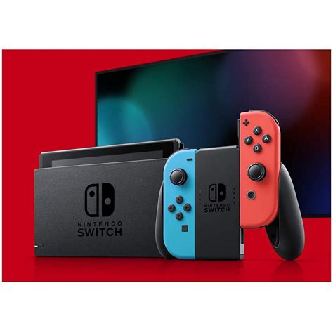 Nintendo Switch V2 32gb Console – Neon Red Neon Blue Joy Con – Sky It Ltd