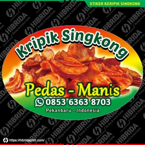 Stiker Label Rempeyek Layanan Design Dan Jasa Cetak Hibrida Print