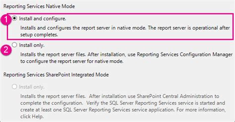 install reporting services 2016 native mode report server