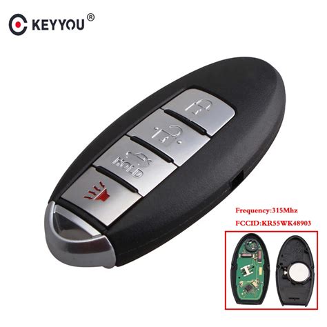 Keyyou 4 Buttons Smart Remote Control Key For Nissan Altima Maxima