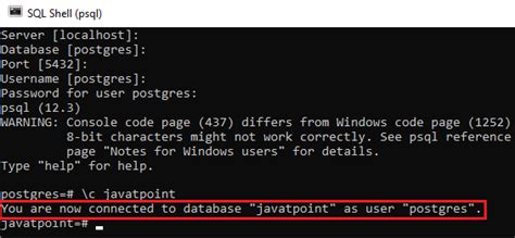 postgresql create table javatpoint