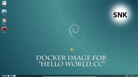 create and run docker image from scratch helloworld cc