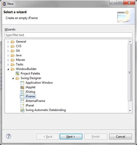 creating a windows application in java using eclipse technical