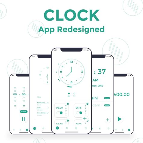 15 best clock app ui design 2019