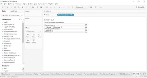 sharepoint how to handle multiple question answers in tableau stack