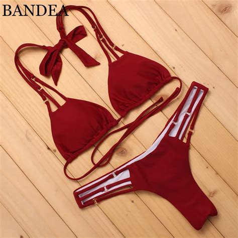New Halter Top Sexy Bikini Set Women Swimsuit Brazilian Bikini 2019 Cut