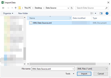 import data from xml using power query myexcelonline