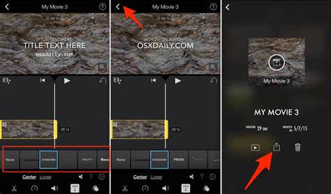 how to place text on video with imovie for iphone