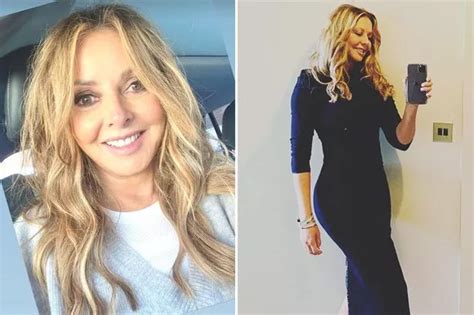 Carol Vorderman 60 Shows Off Ageless Beauty In Curve Skimming