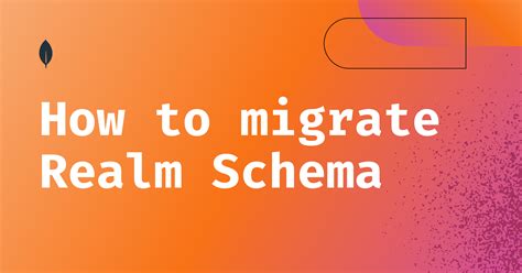 how to update realm sdk database schema for android mongodb
