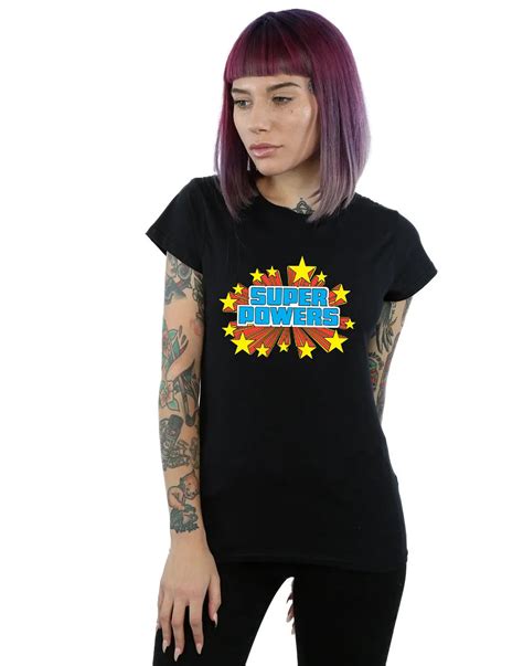 Womens Super Powers Logo T Shirt In T Shirts From Womens Clothing On