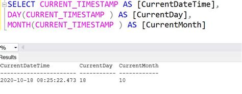 sql current timestamp sqlskull
