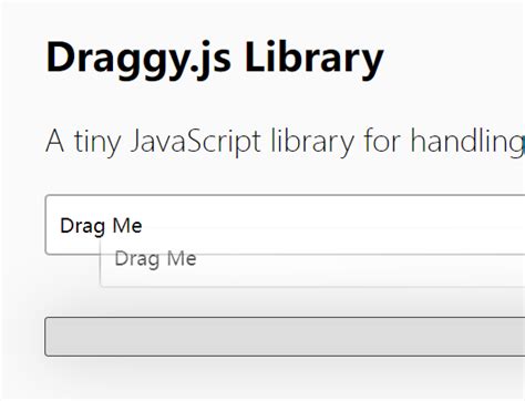 minimal js library for handling drag and drop events draggyjs css