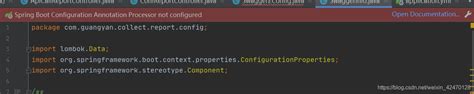 关于spring boot configuration annotation processor not configured的原因 csdn博客