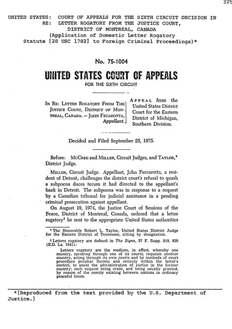 United States Court Of Appeals For The Sixth Circuit Decision In Re
