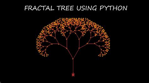 how to draw fractal tree using python youtube