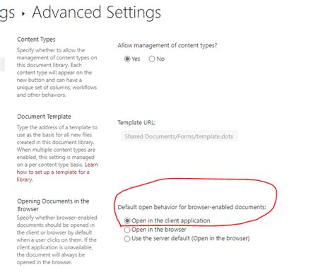 can edge browser open sharepoint files directly into client